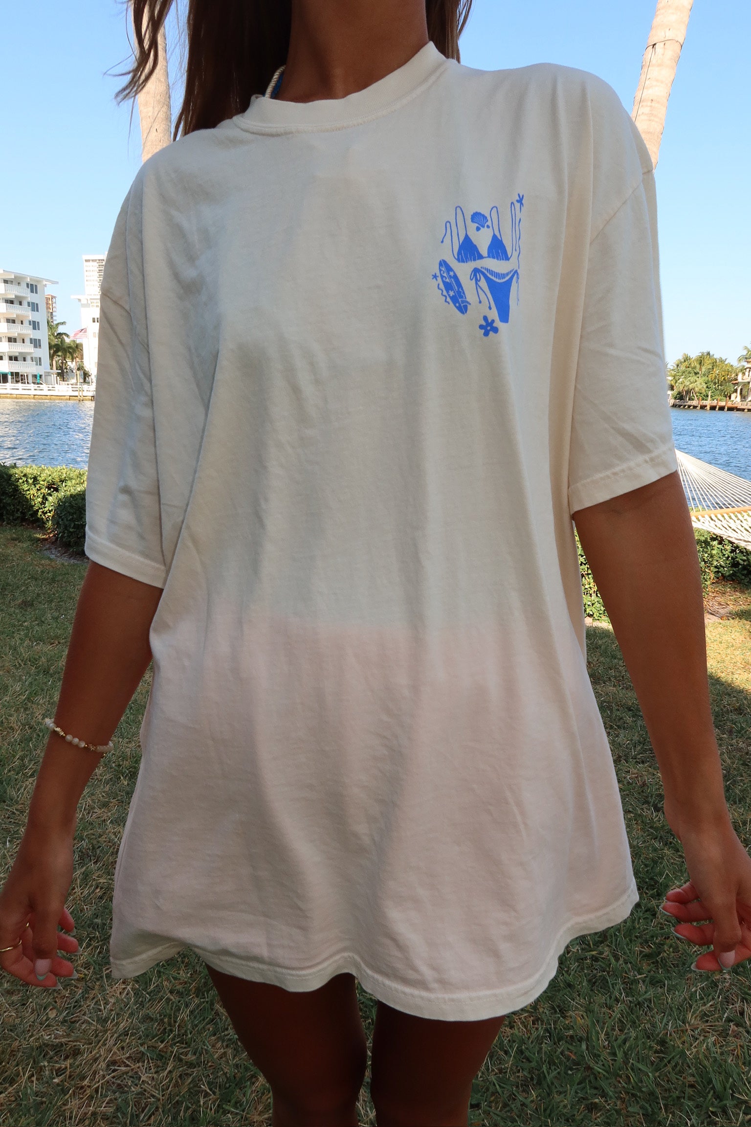 Ivory Blue Swim And Surf Comfort Colors Tee – Sunkissedcoconut