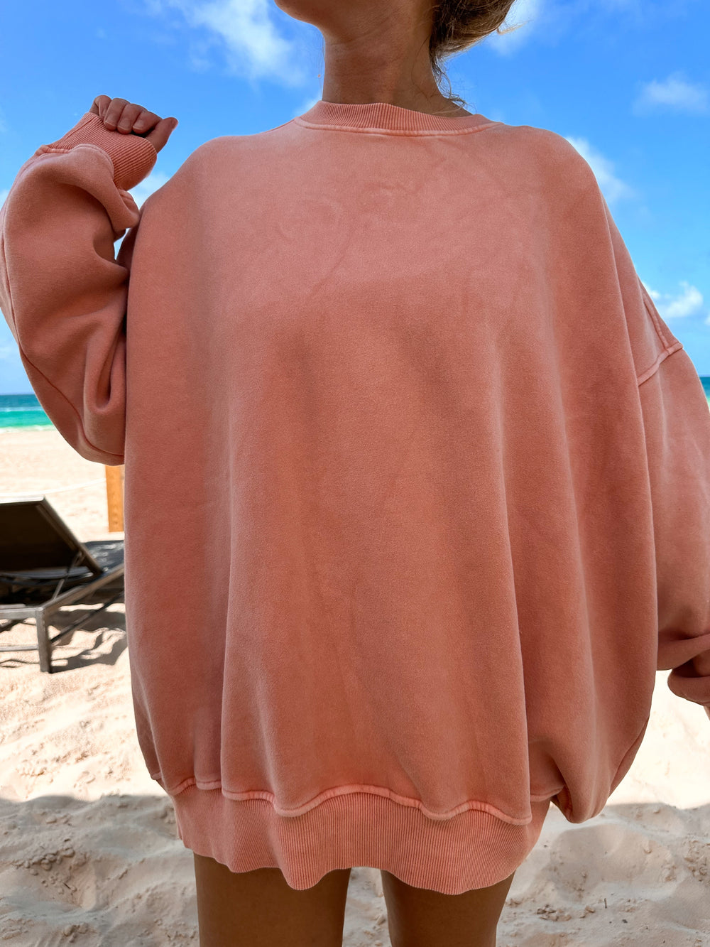 Vintage Orange Washed Basic Blank Sweatshirt – Sunkissedcoconut