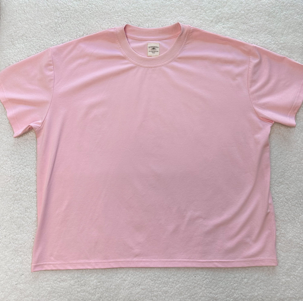 Blair Pink Basic Blank Tee – Sunkissedcoconut