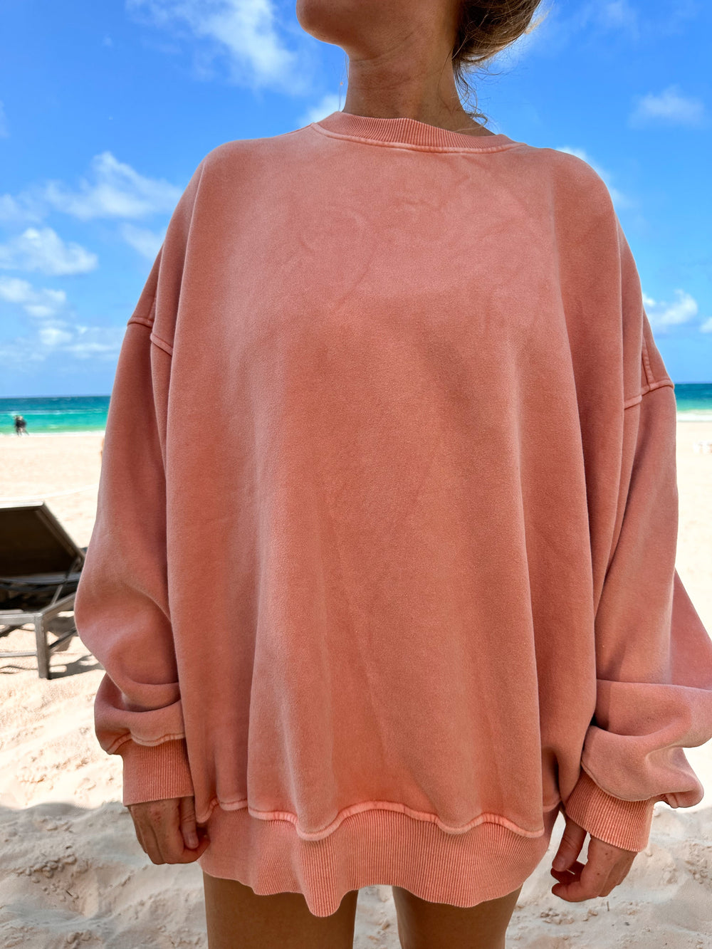 Vintage Orange Washed Basic Blank Sweatshirt – Sunkissedcoconut
