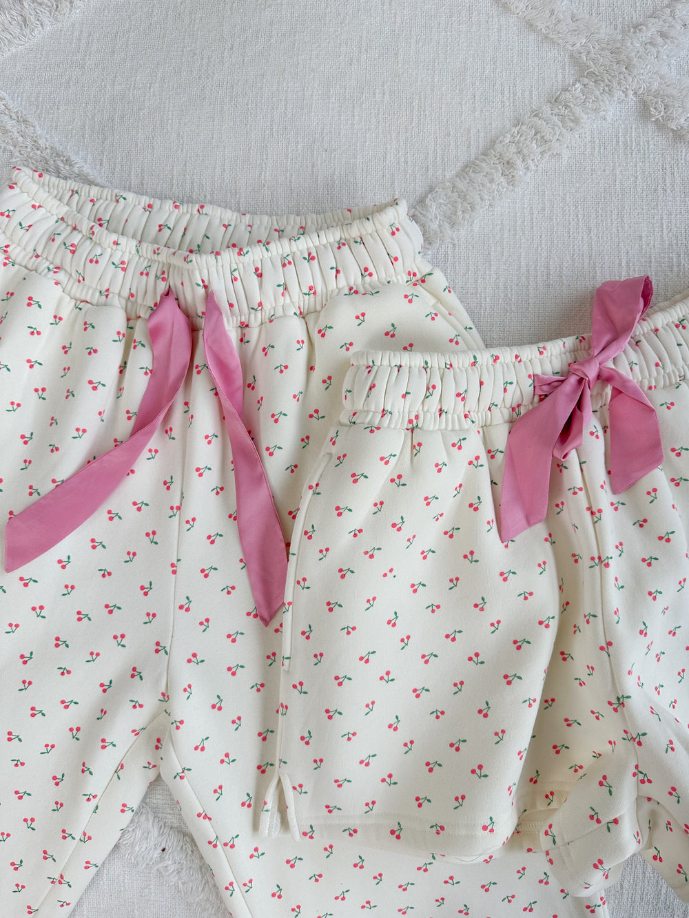 Blank Ivory Cherries All Over Jogger Sweatpants – Sunkissedcoconut